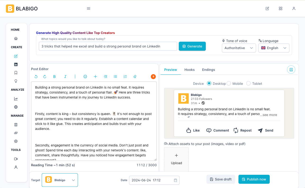 How To Preview LinkedIn Post Before Publishing (Updated 2024) - Blabigo